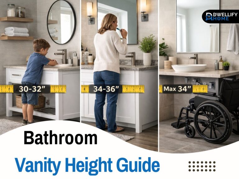 Bathroom Vanity Height Guide: Standard, Comfort Height, ADA, Tips